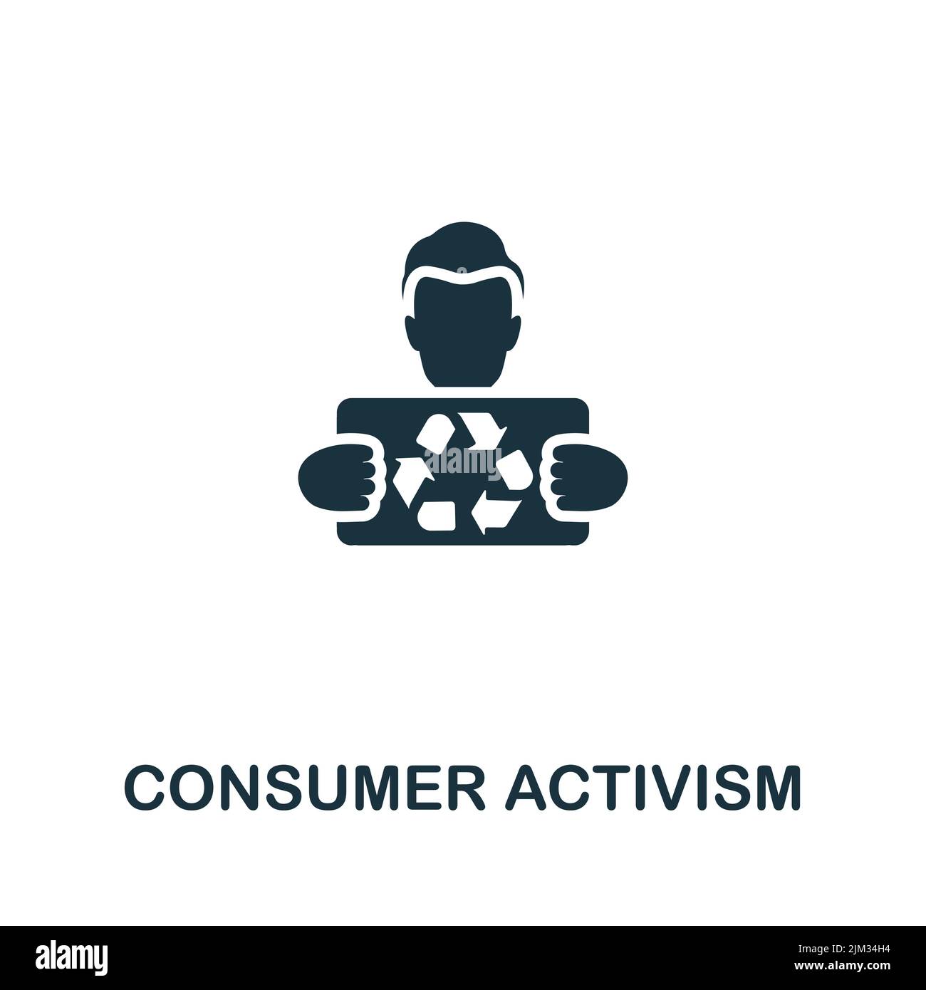 Consumer Activism icon. Monochrome simple line Protest icon for ...