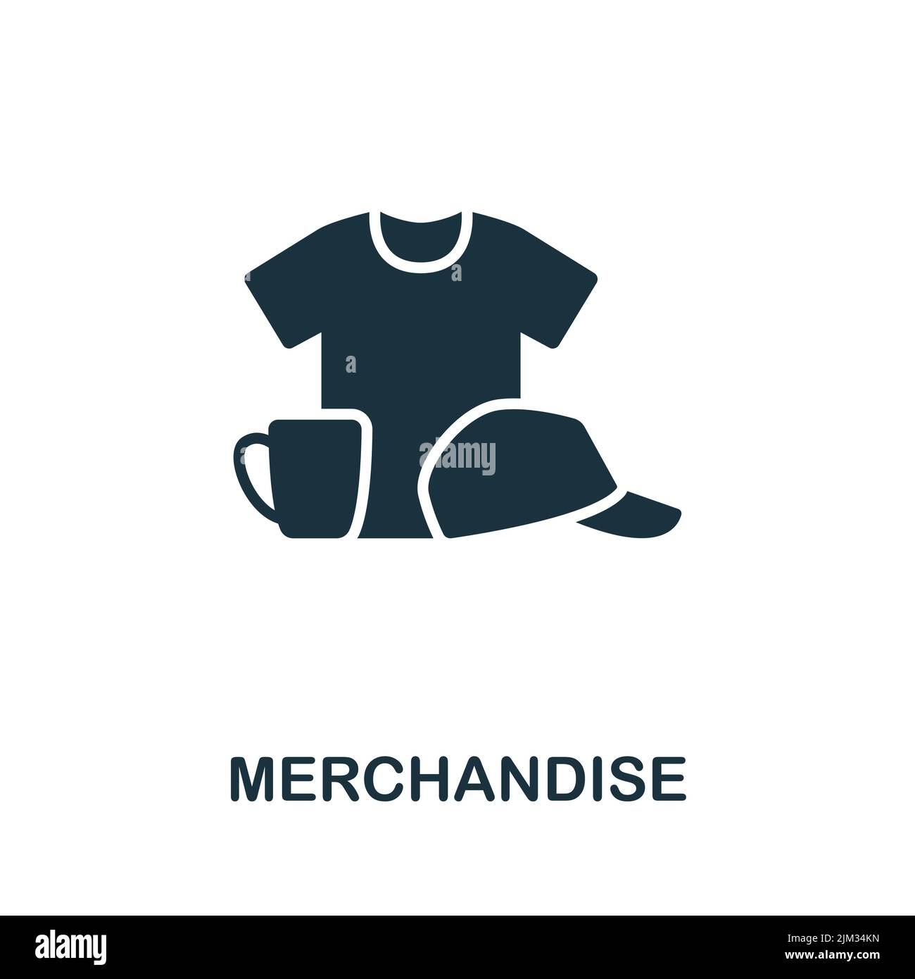 Merchandise icon. Monochrome simple line Retail icon for templates, web ...
