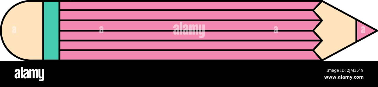 Pencil vector icon school pen design isolated Stock Vector Image & Art ...