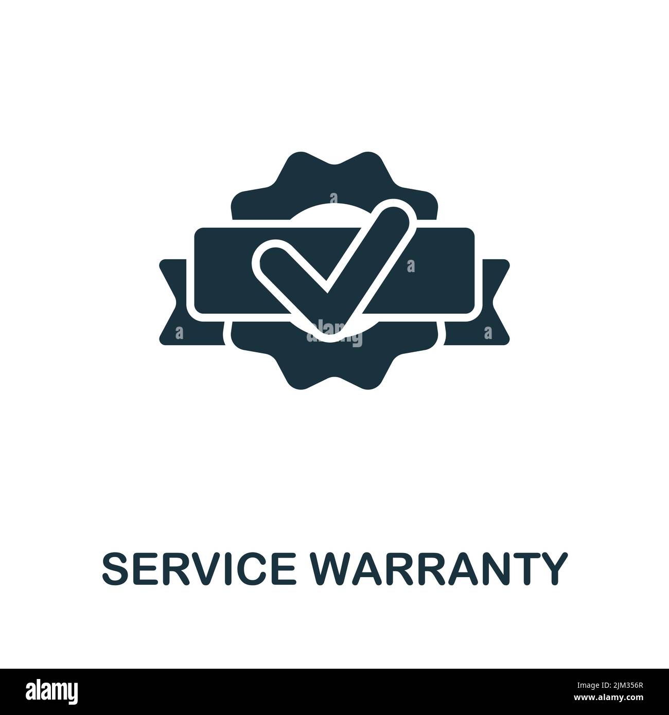 Service Warranty icon. Monochrome simple line Shipping icon for ...