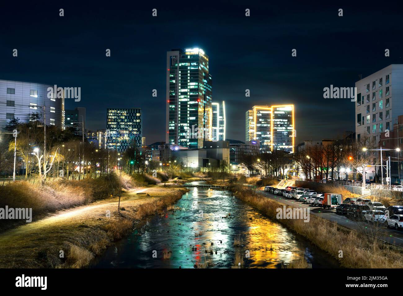 The night view of Anyang City, Gyeonggi-do, Korea Stock Photo - Alamy
