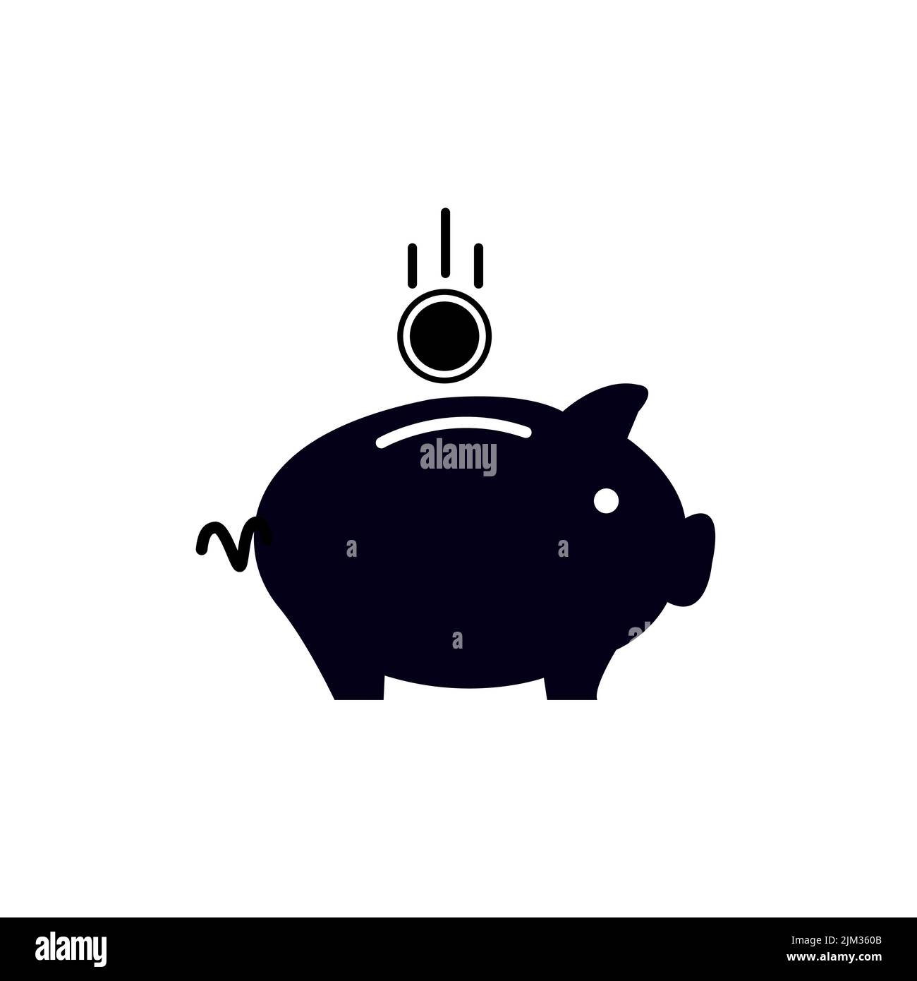 Piggy bank icon vector. Piggy bank vector flat icon Stock Vector Image ...