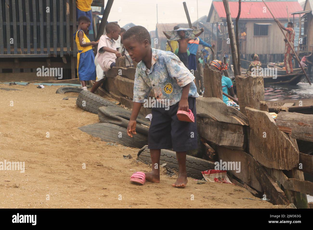 Makoko slums hi-res stock photography and images - Alamy