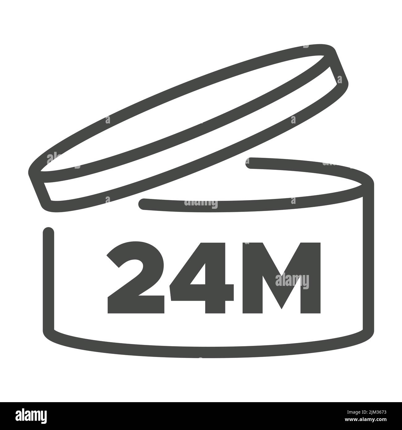 Pao vector symbol. Period after opening icon. Cosmetic open month life ...