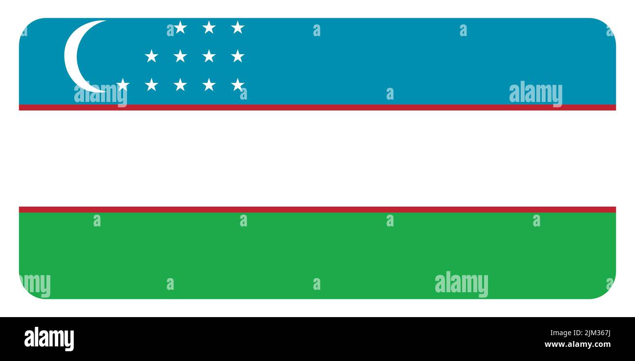 Flag of Uzbekistan. Uzbek national symbol in official colors. Template ...