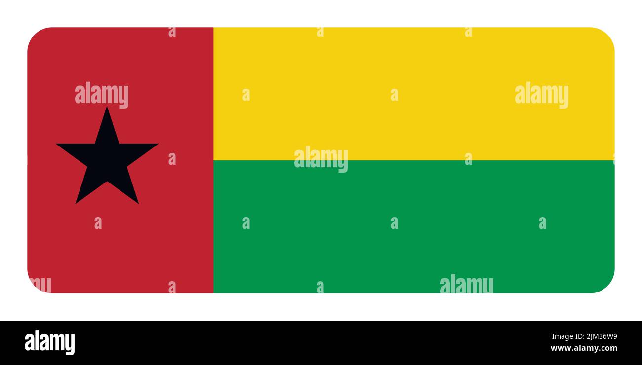 Flag of Guinea-Bissau. National symbol in official colors. Template ...