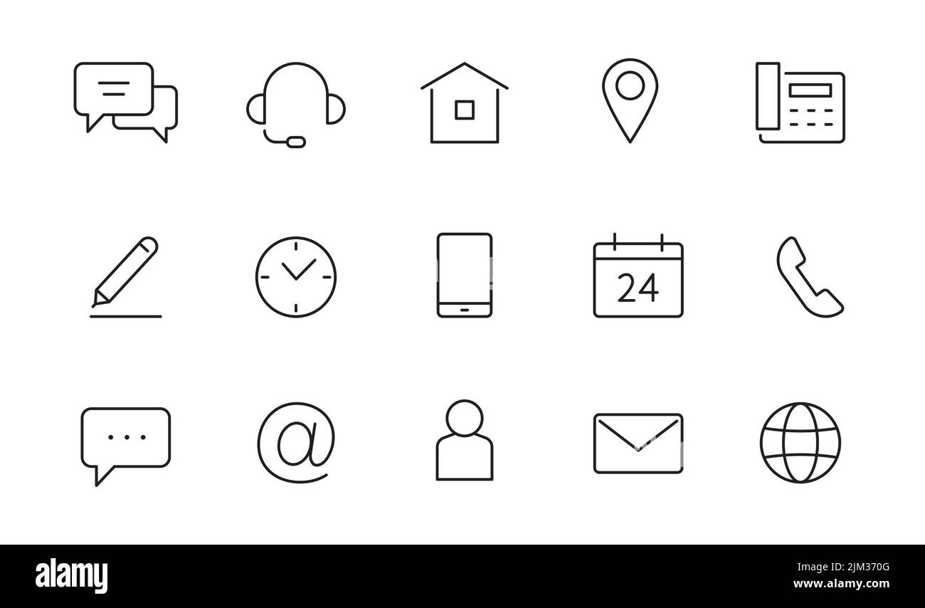 contact-address-line-icon-set-mail-telephone-adress-message-symbol
