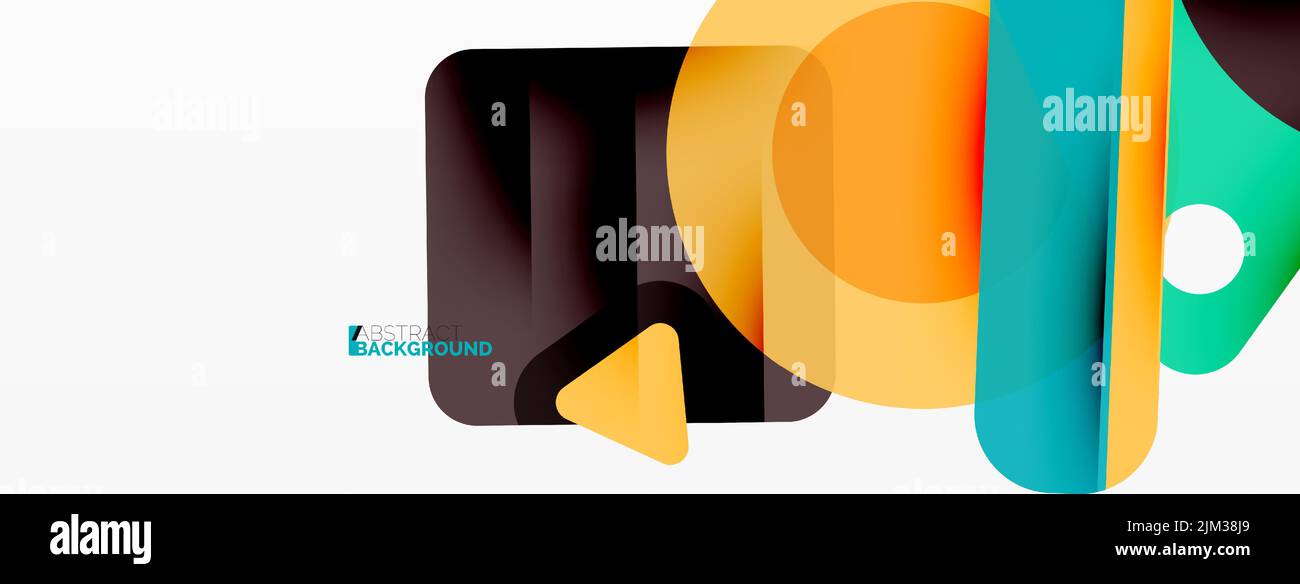 Primitive geometric shapes - line, triangle, square and circle ...