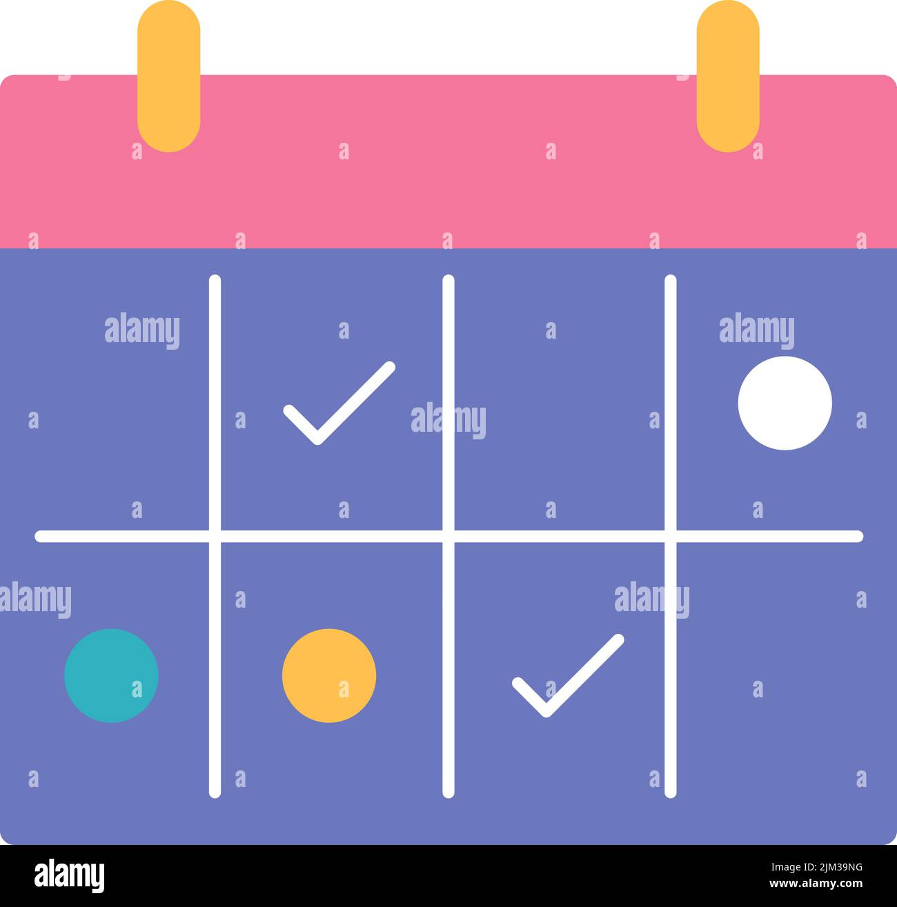 Work calendar icon time schedule flat vector Stock Vector Image & Art ...