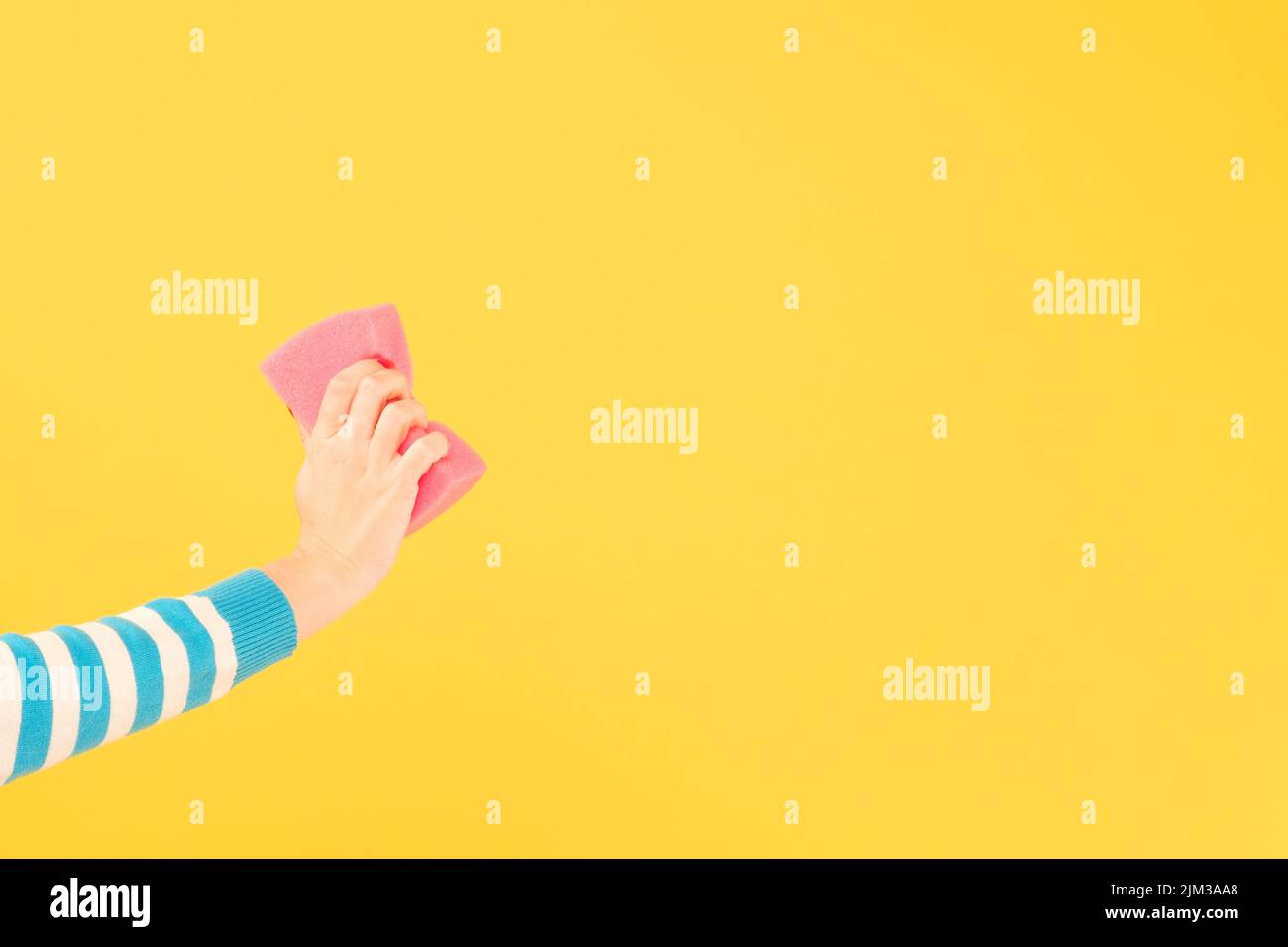 delete woman hand erasing sponge copy space Stock Photo - Alamy