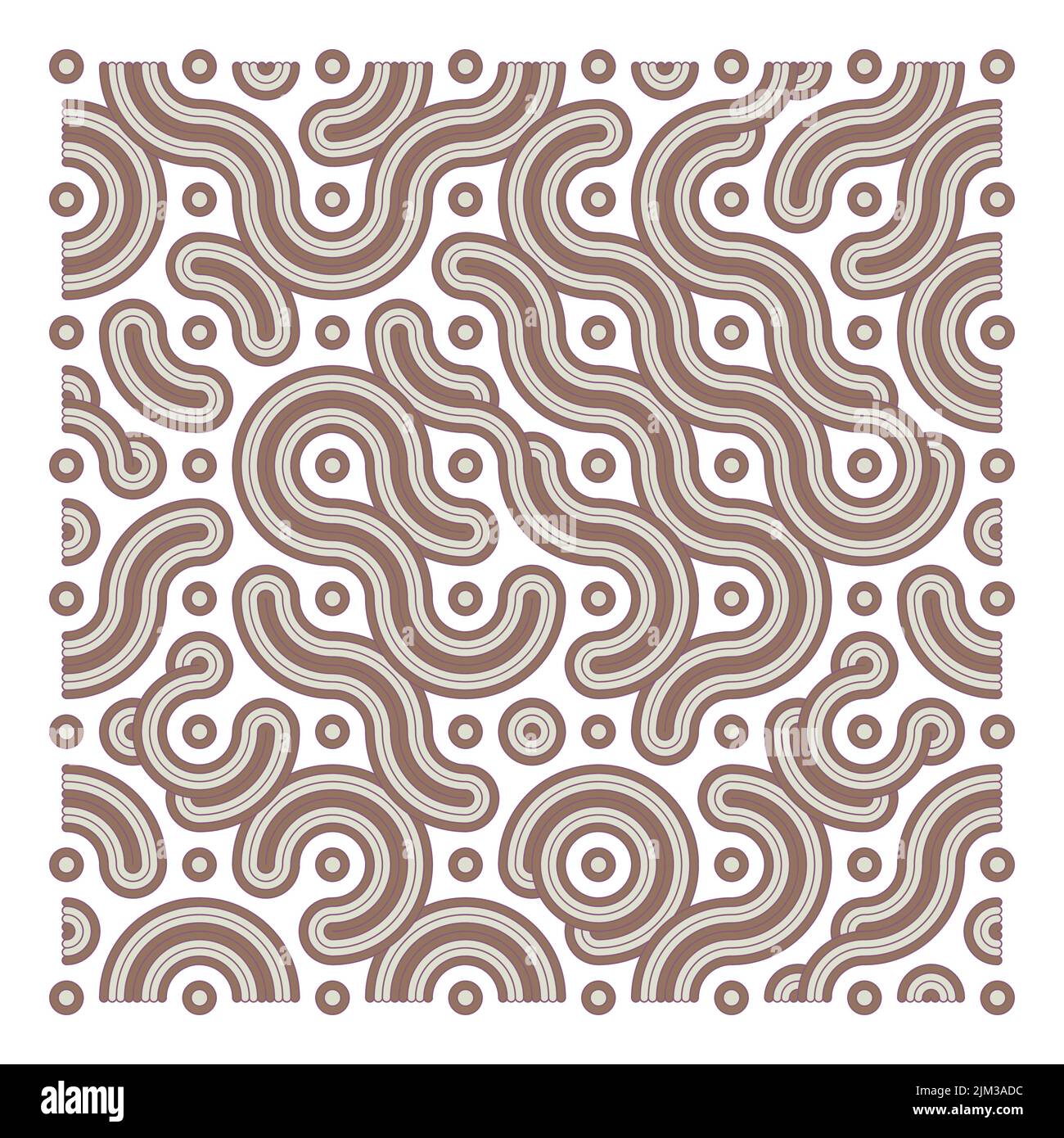 Random color rounded truchet tiling illustration Stock Vector Image ...