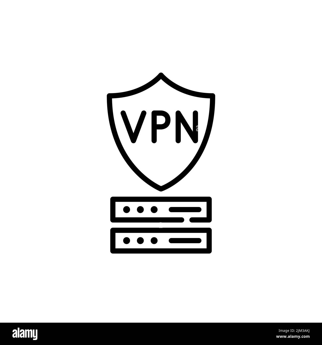 Server data vpn icon Black and White Stock Photos & Images - Alamy