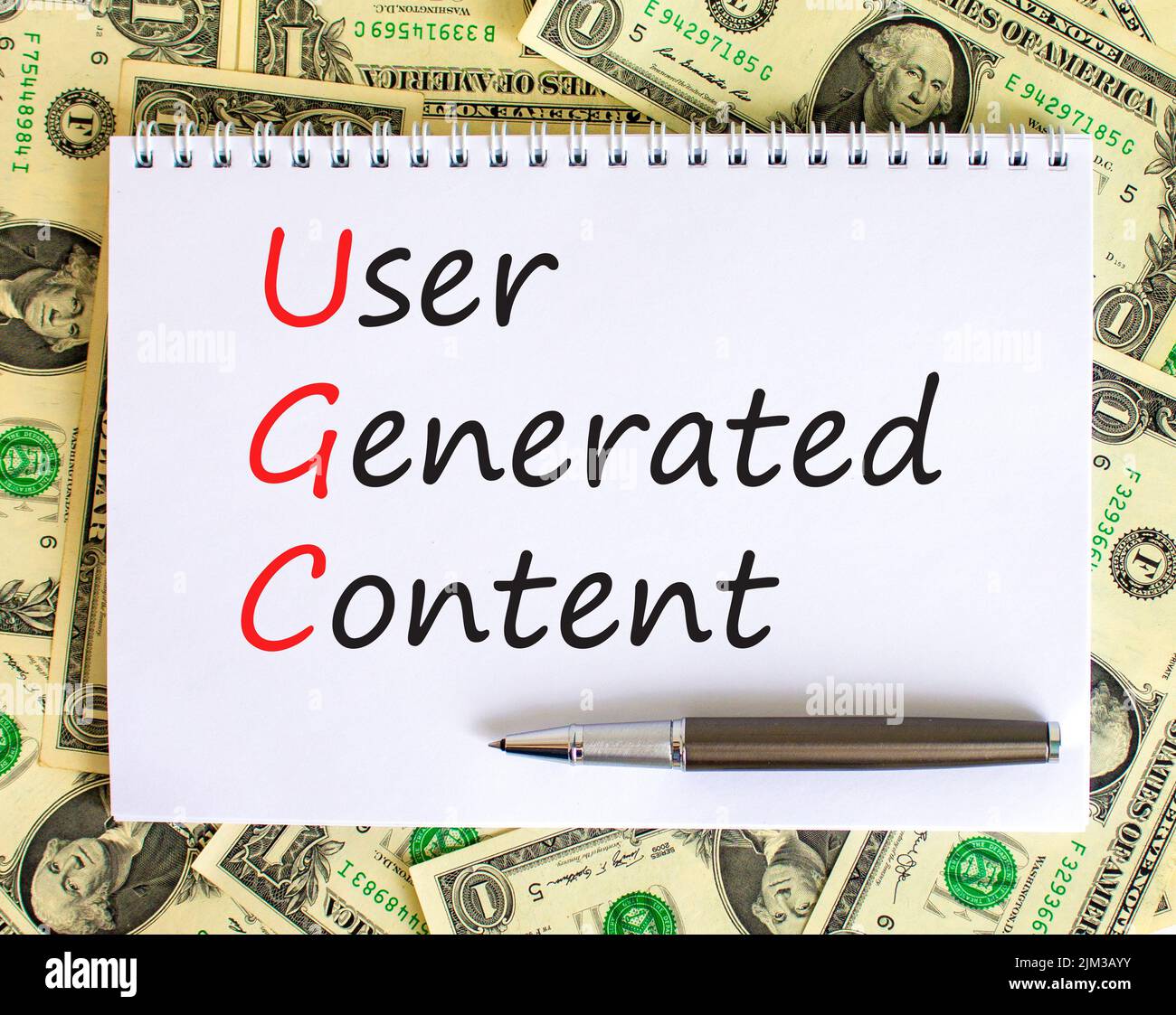 UGC user generated content symbol. Concept words UGC user generated ...