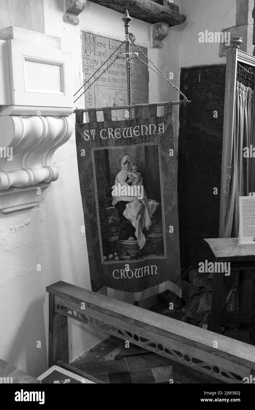 Interior of St Crewenna (CHURCH OF SAINT CREWEN), Crowan, Cornwall ...