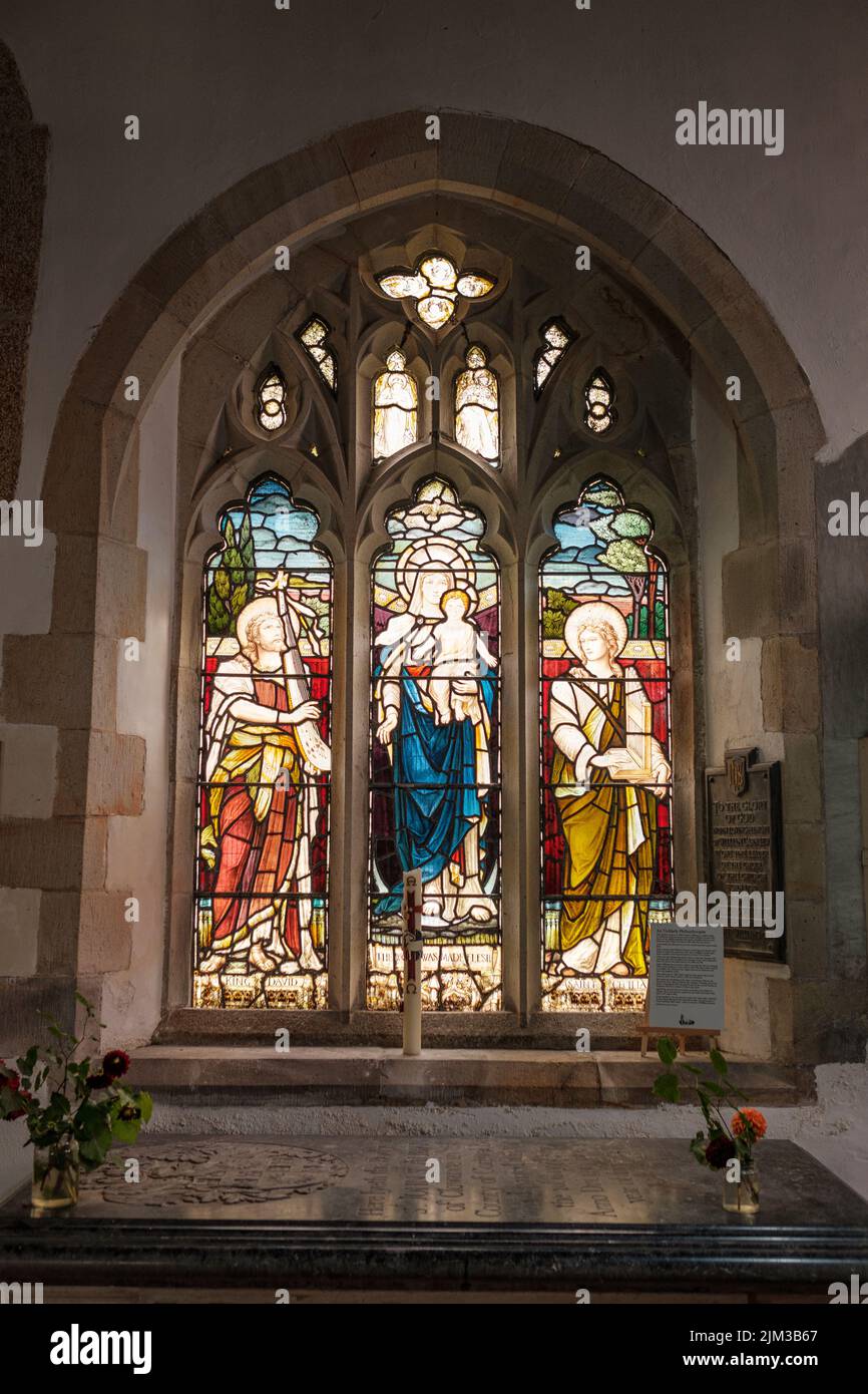 Interior of St Crewenna (CHURCH OF SAINT CREWEN), Crowan, Cornwall ...