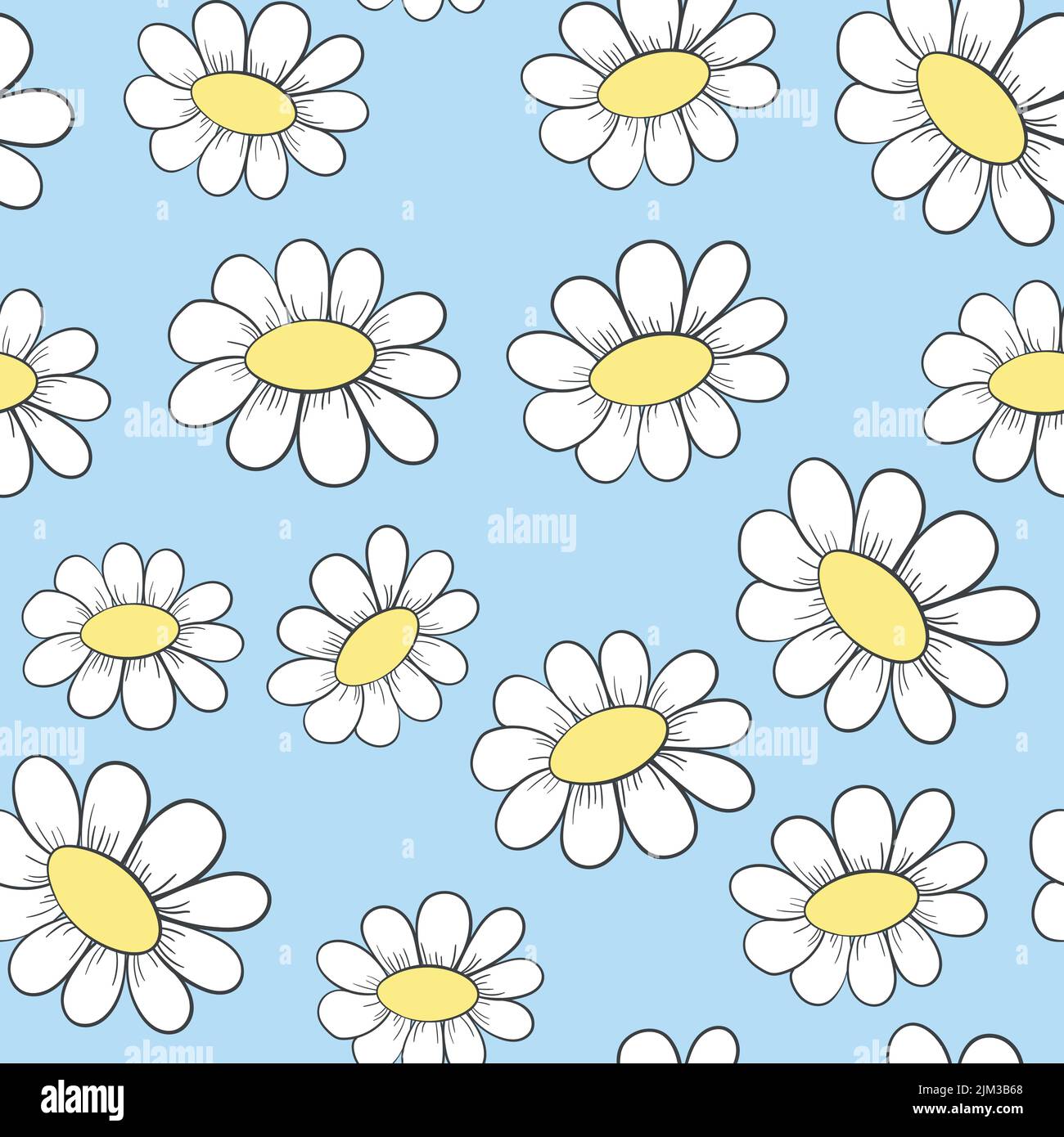 Seamless floral pattern based on traditional folk art ornaments ...
