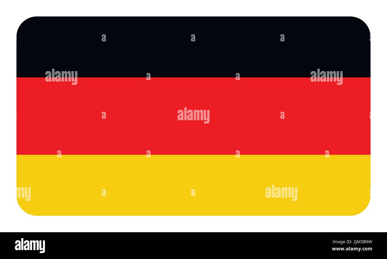 Flag of Germany. German national symbol in official colors. Template ...