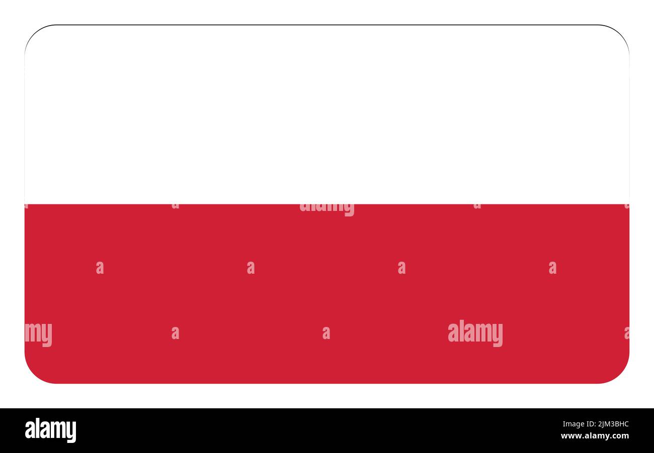 Flag of Poland. Polish national symbol in official colors. Template ...