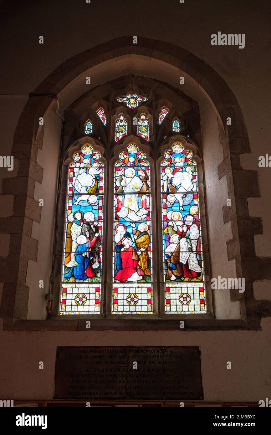 Interior of St Crewenna (CHURCH OF SAINT CREWEN), Crowan, Cornwall ...