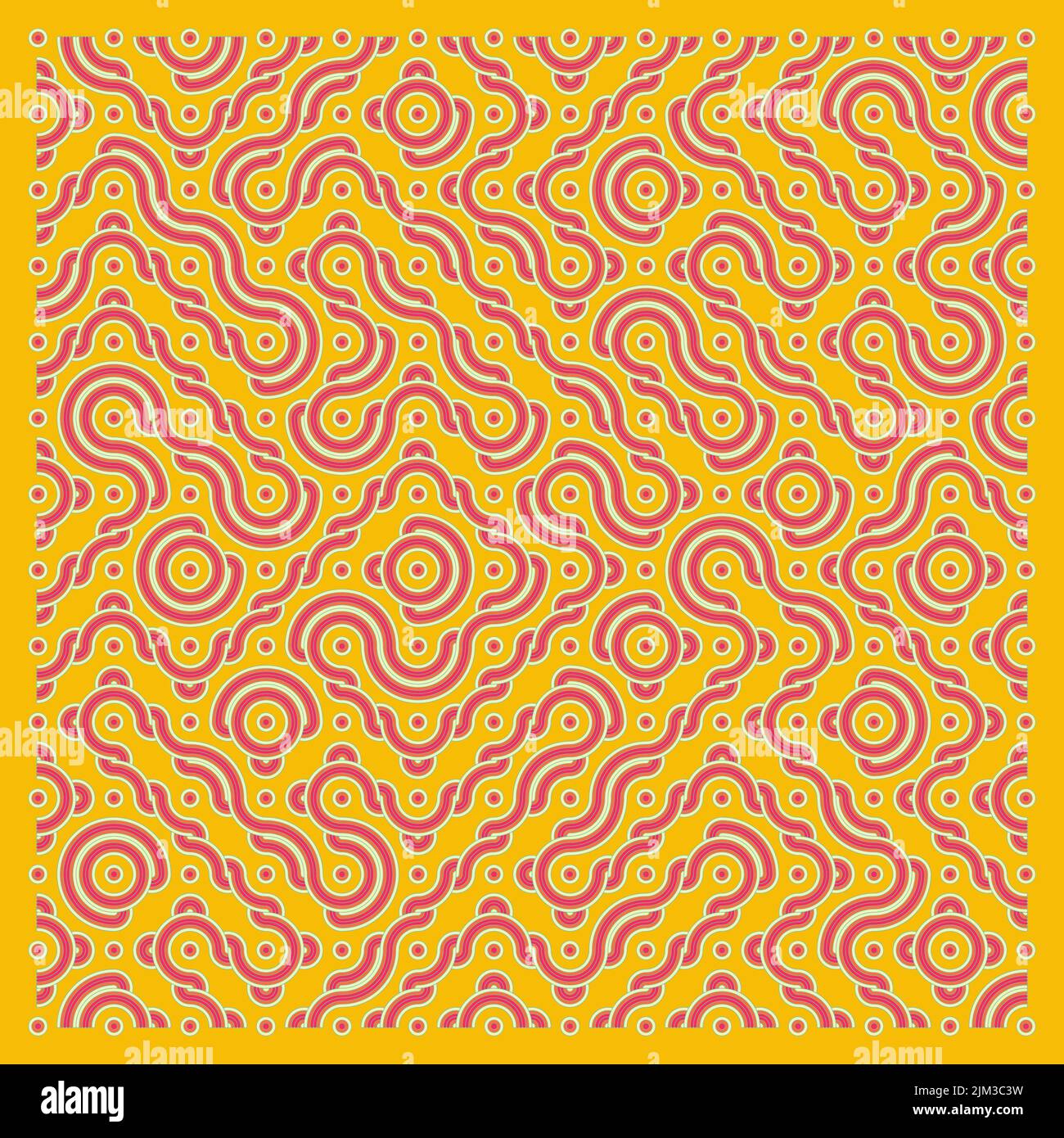 Random color rounded truchet tiling illustration Stock Vector Image ...