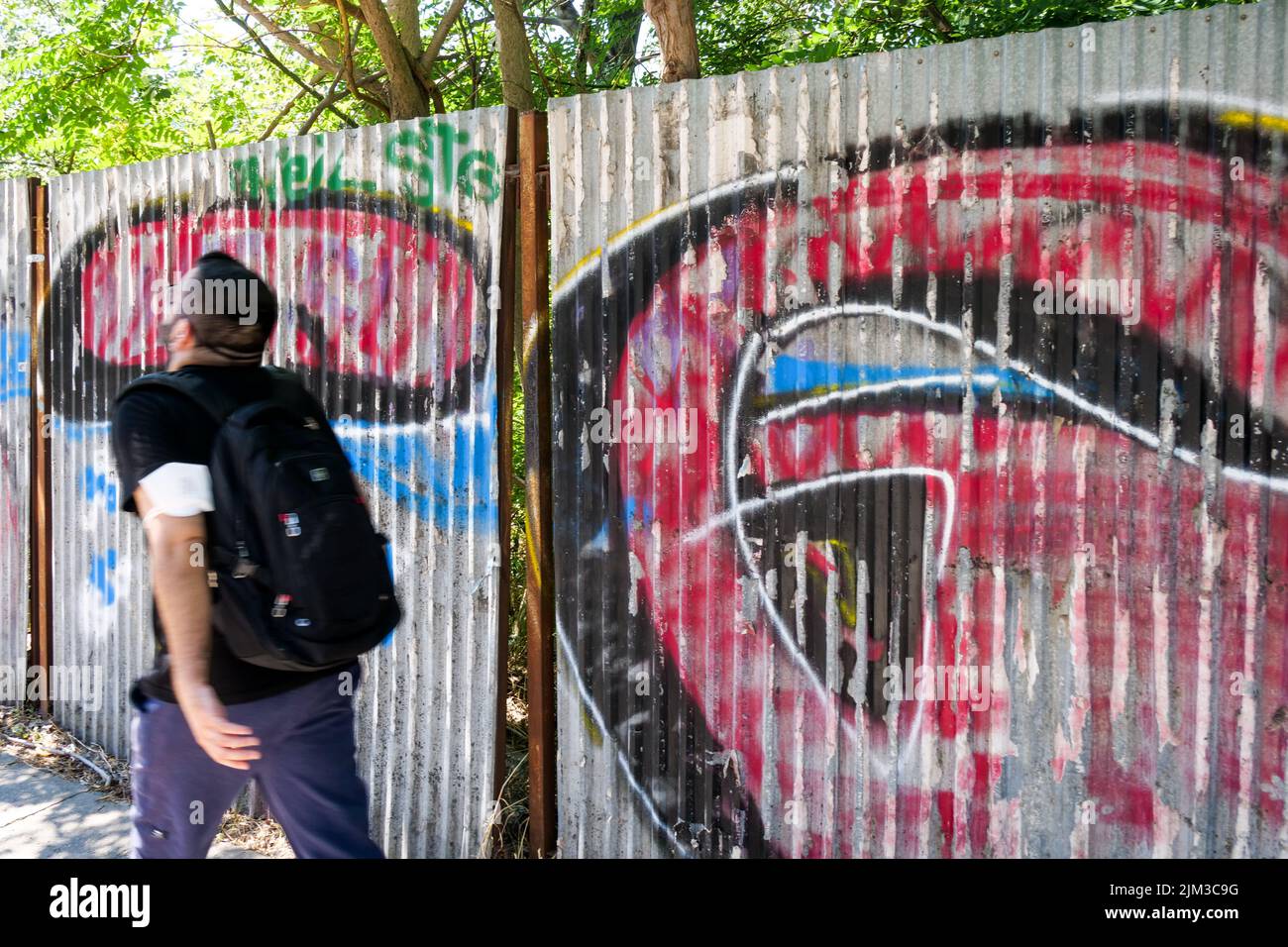Graffitis, Thessaloniki, Macedonia, North-Eastern Greece Stock Photo ...