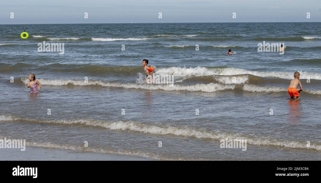 2022-08-04 12:34:49 AMELAND – The beach at Nes on Ameland. The Wadden ...
