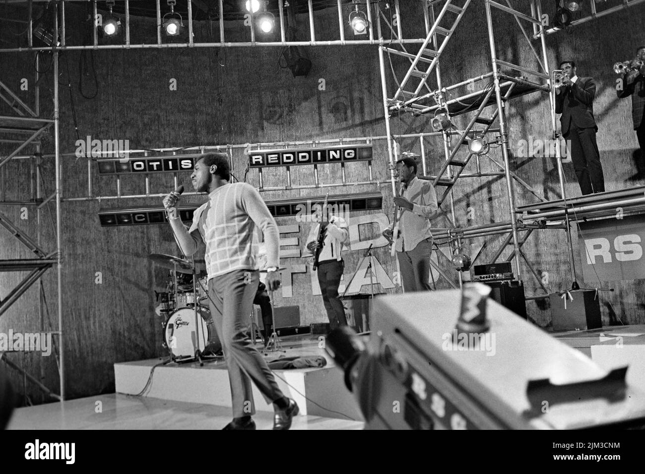 OTIS REDDING (1941-196) American Soul singer on Ready, Steady, Go ! in October 1967. Photo: Tony ...