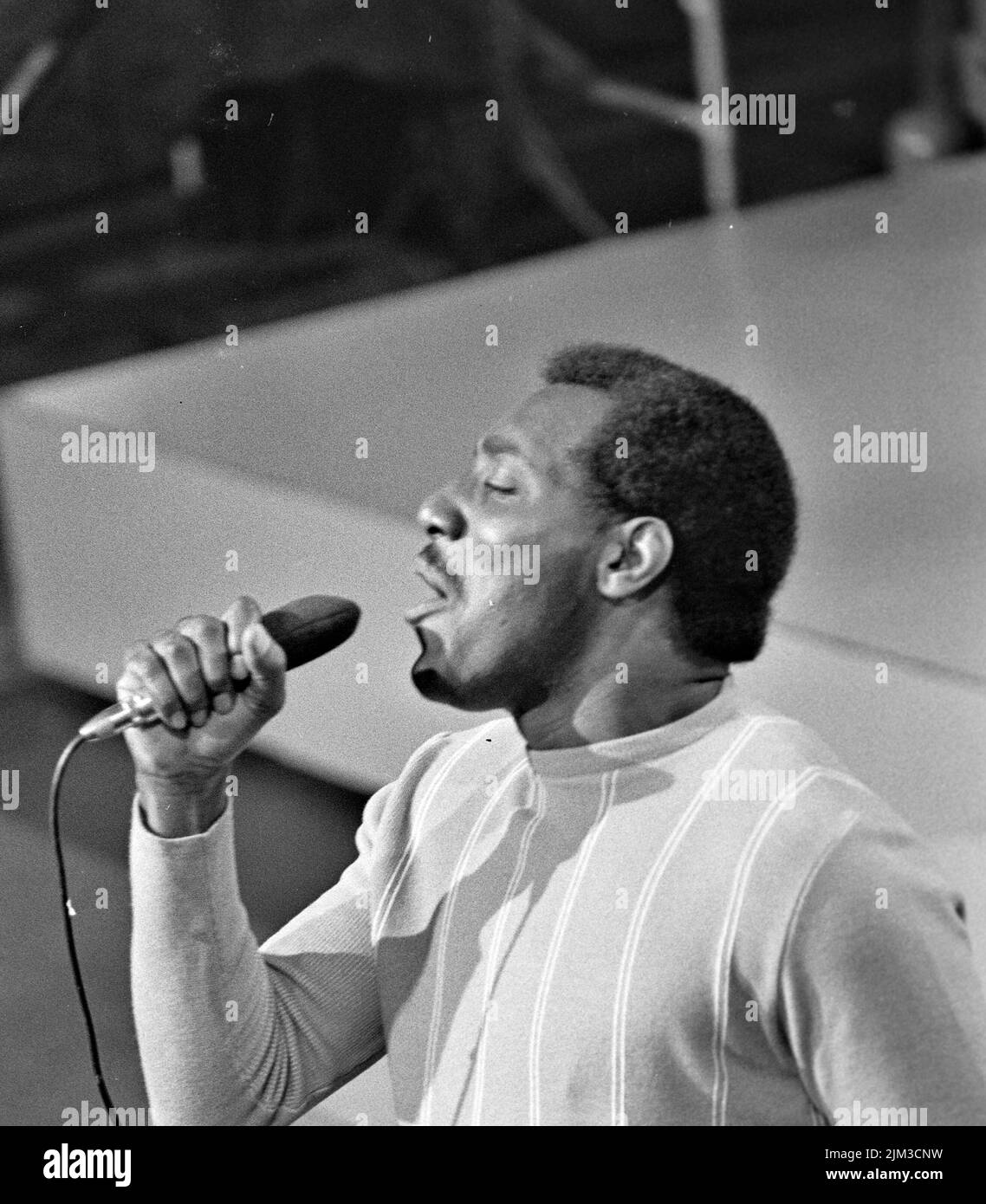 OTIS REDDING (1941-196) American Soul singer on Ready, Steady, Go ! in October 1967. Photo: Tony ...