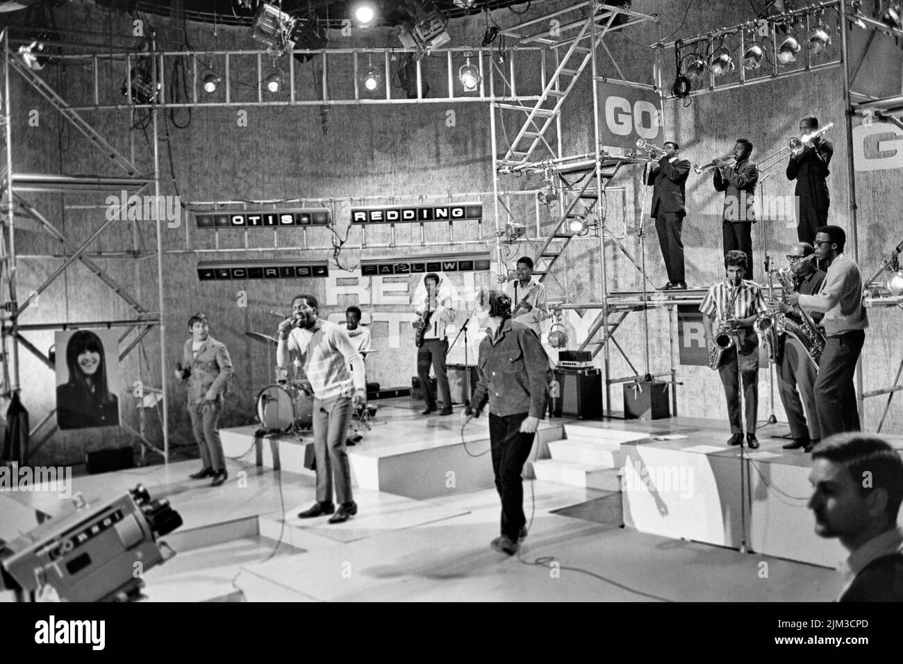 OTIS REDDING (1941-196) American Soul singer on Ready, Steady, Go ! in October 1967. Photo: Tony ...