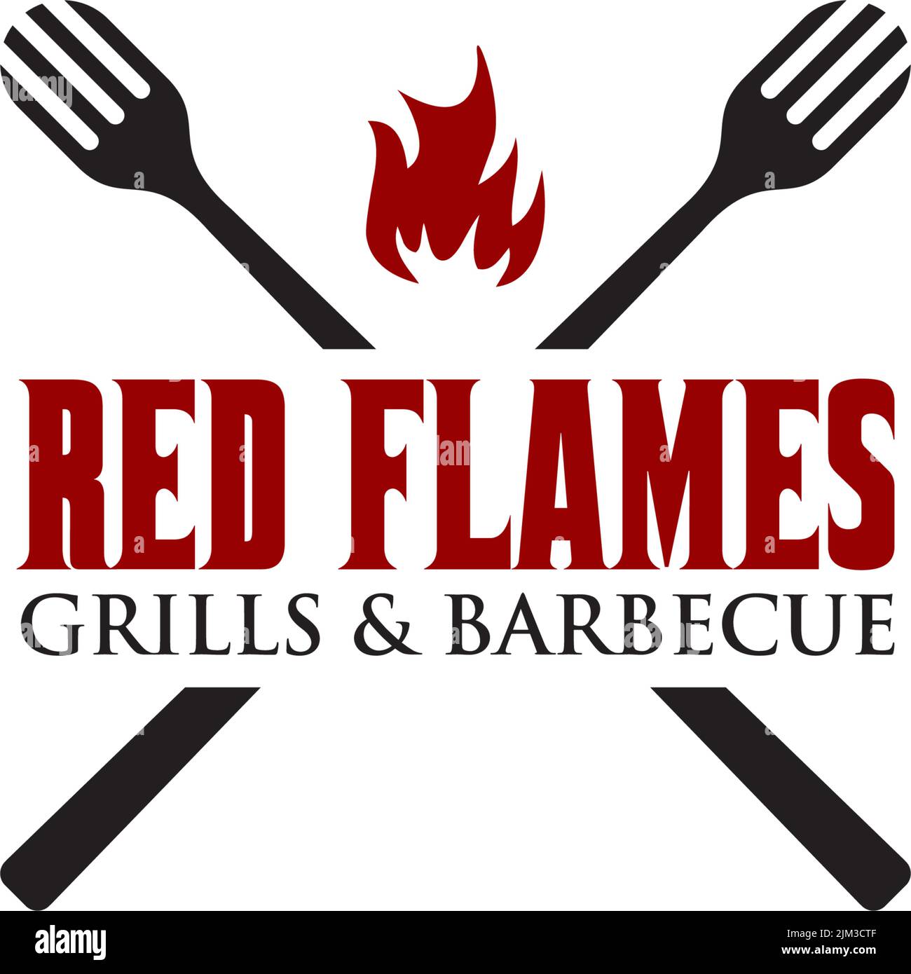Grills barbeque restaurant logo design inspiration vector template ...