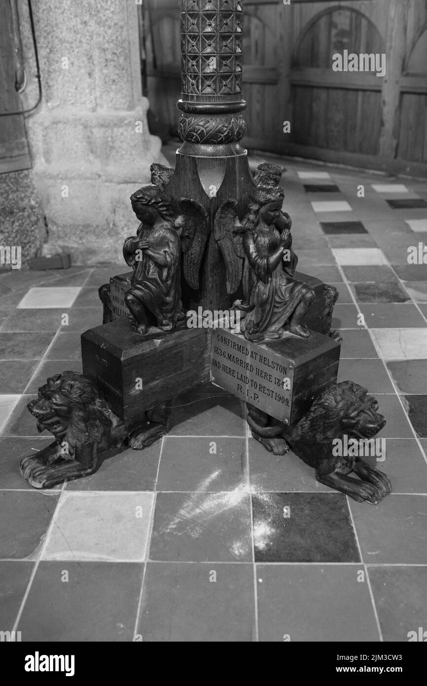 Interior of St Crewenna (CHURCH OF SAINT CREWEN), Crowan, Cornwall ...