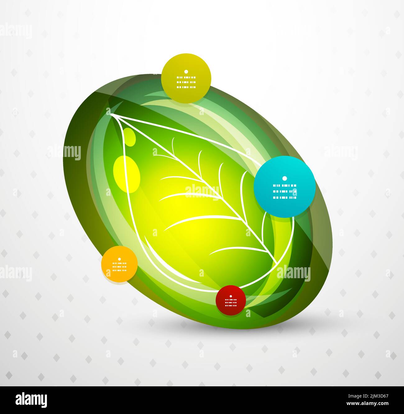 Leaf nature infographics modern vector template Stock Vector Image ...