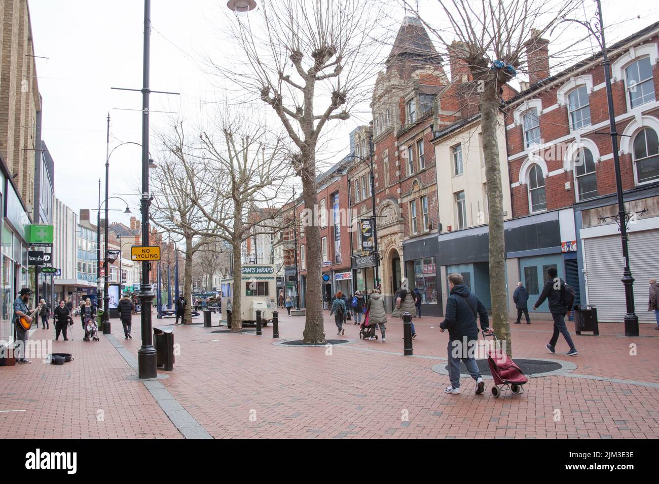 Views of Broad Street in Reading, Berkshire in the UK Stock Photo - Alamy