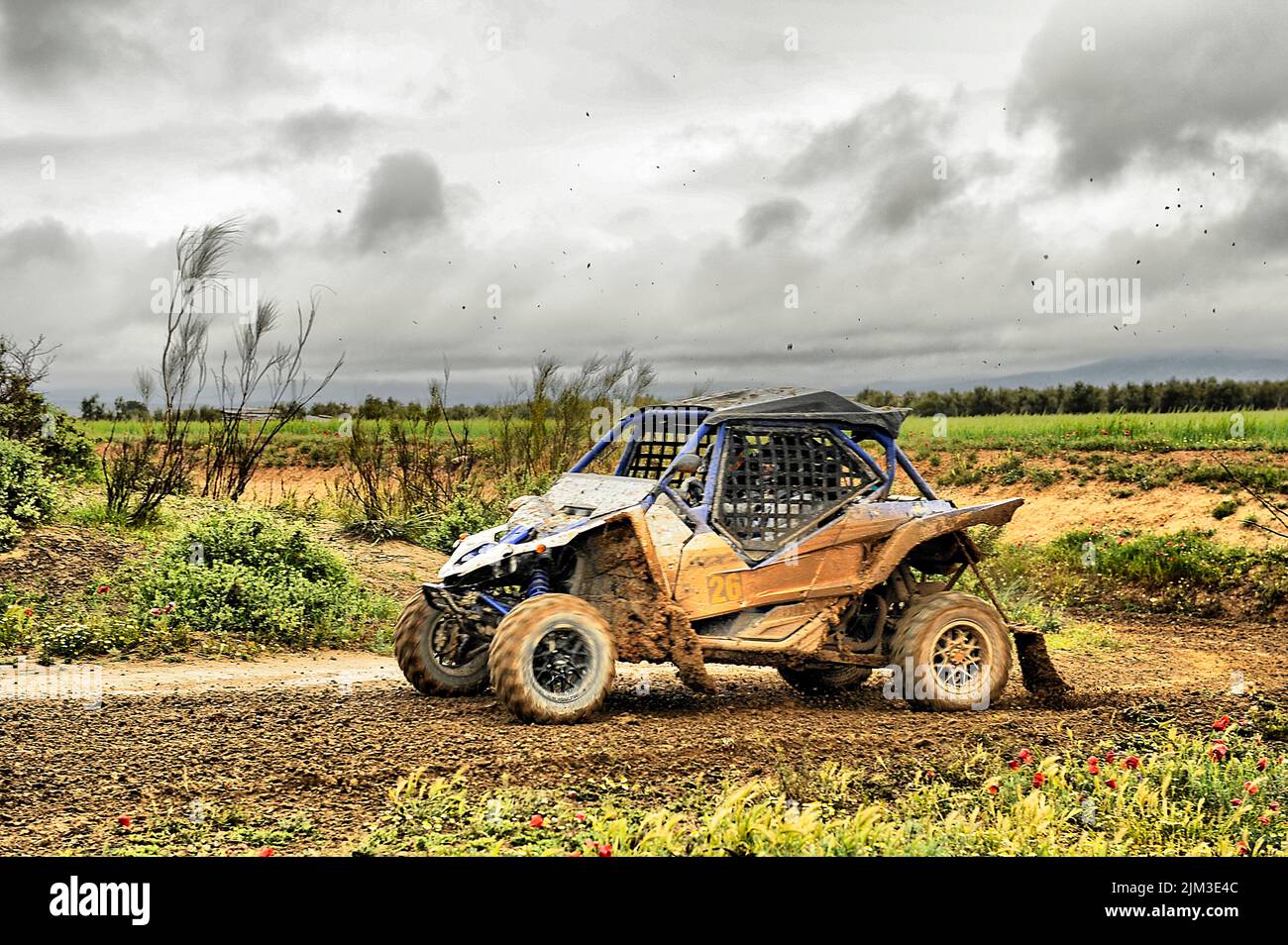 Rally of off-road vehicles, 4x4, through the south of Spain Stock Photo ...