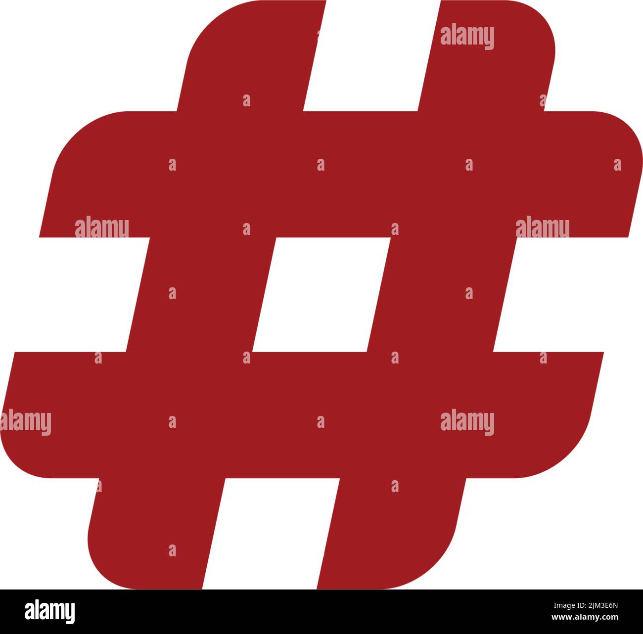 Hashtag icon logo design inspiration vector template Stock Vector Image ...