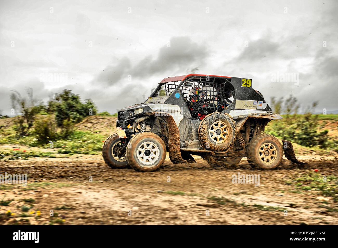 Rally of off-road vehicles, 4x4, through the south of Spain Stock Photo ...