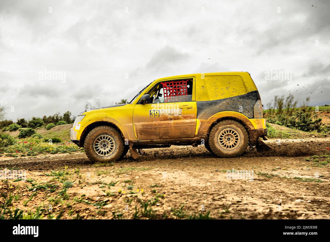 Rally of off-road vehicles, 4x4, through the south of Spain Stock Photo ...