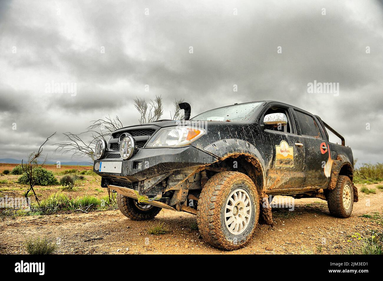Rally of off-road vehicles, 4x4, through the south of Spain Stock Photo ...