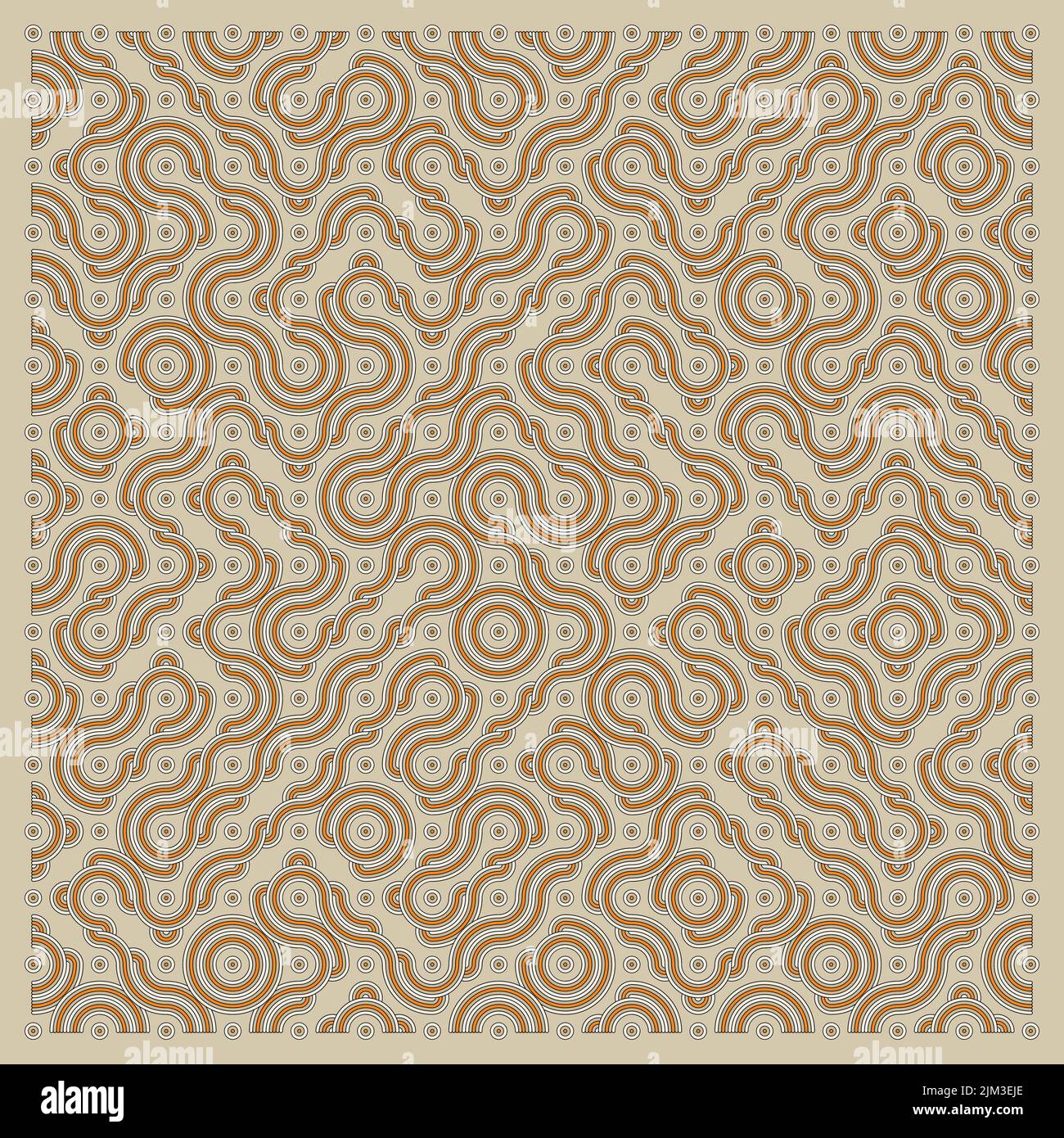 Random color rounded truchet tiling illustration Stock Vector Image ...