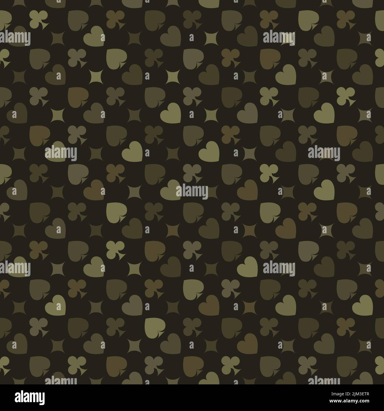 Vector playing cards suits seamless patterns. Backgrounds card suits ...