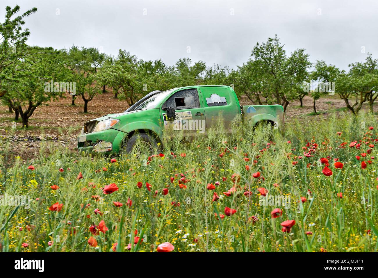Rally of off-road vehicles, 4x4, through the south of Spain Stock Photo ...