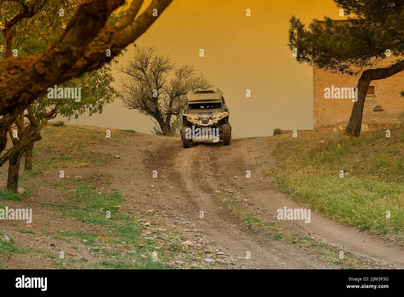 Rally of off-road vehicles, 4x4, through the south of Spain Stock Photo ...