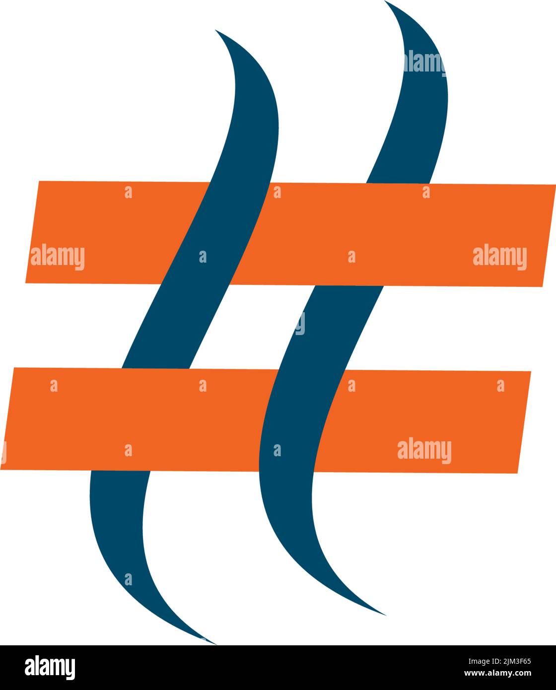 Hashtag icon logo design inspiration vector template Stock Vector Image ...