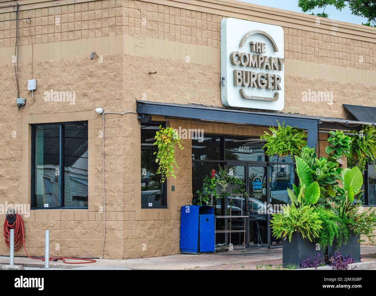 NEW ORLEANS, LA, USA - JUNE 28, 2022: Entrance to The Company Burger ...
