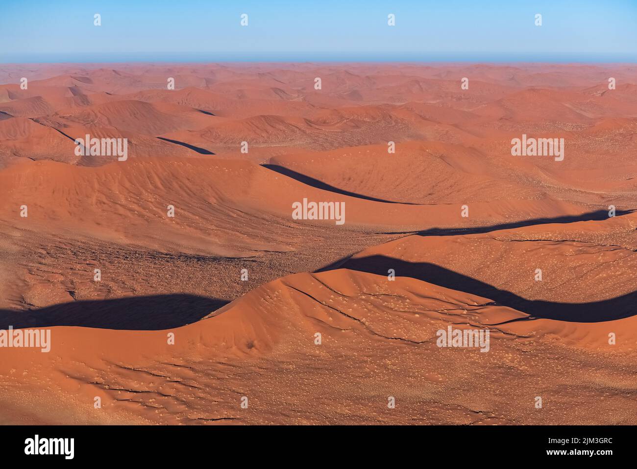 Namibia, aerial view of the Namib desert, wild landscape, panorama in rain season Stock Photo ...