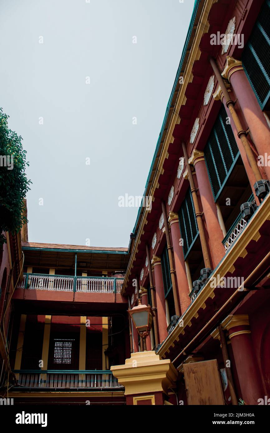 A low angle shot of the Jorasanko Thakurbari building in Kolkata, India ...