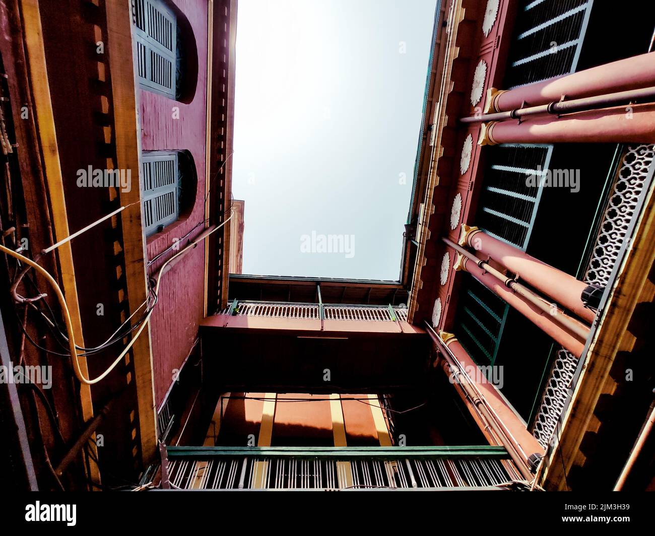 A low angle shot of the Jorasanko Thakurbari building in Kolkata, India ...