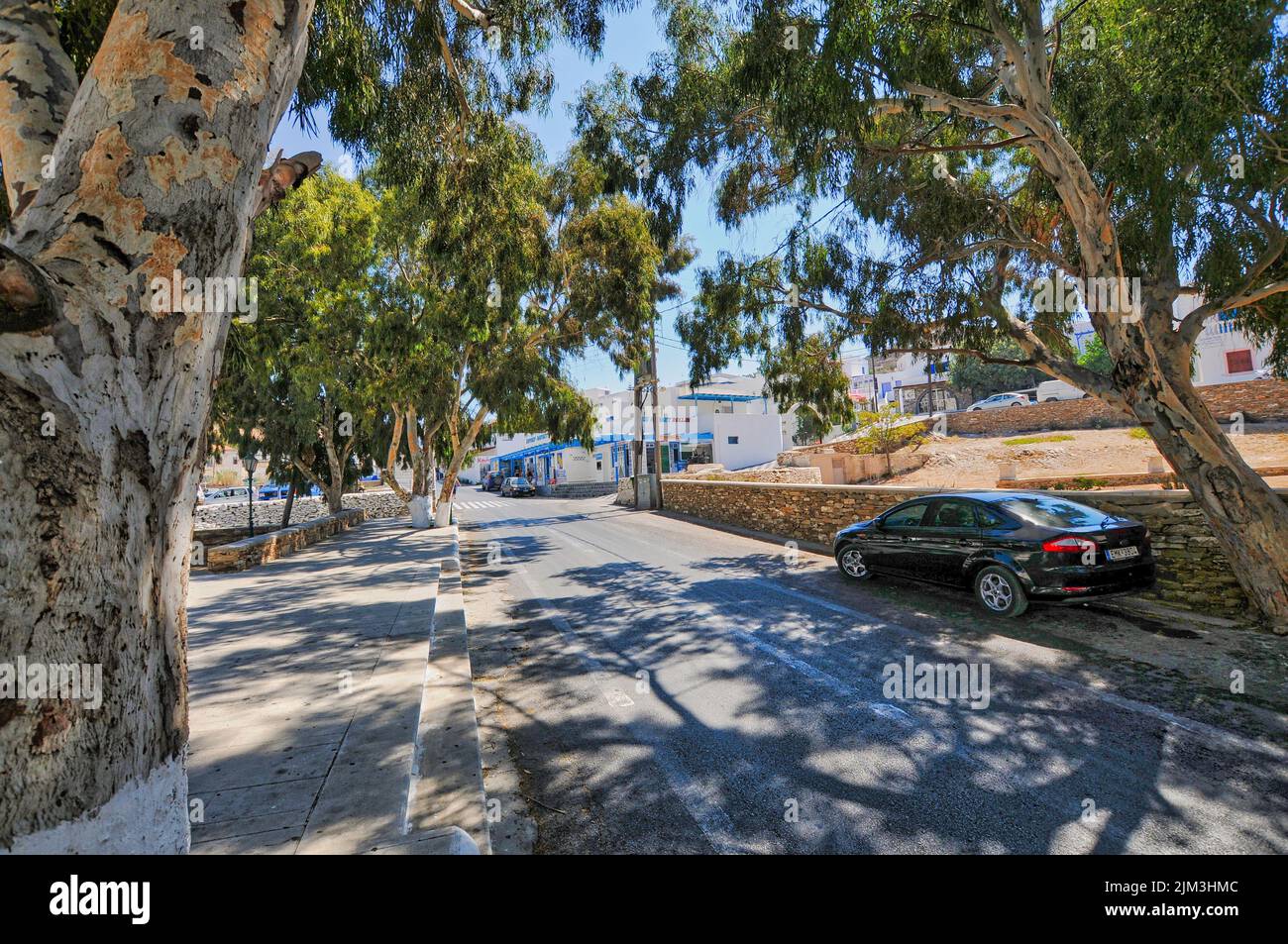 The village of Chora in Ios island Gree Stock Photo - Alamy