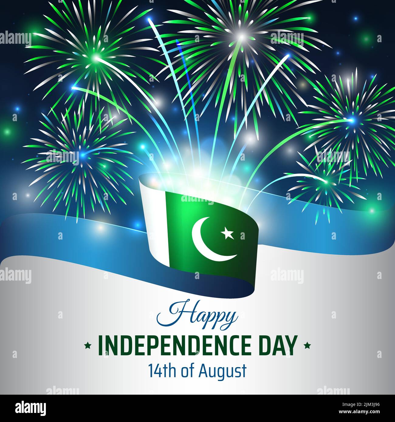 August 14, pakistan independence day, vector template with pakistani ...