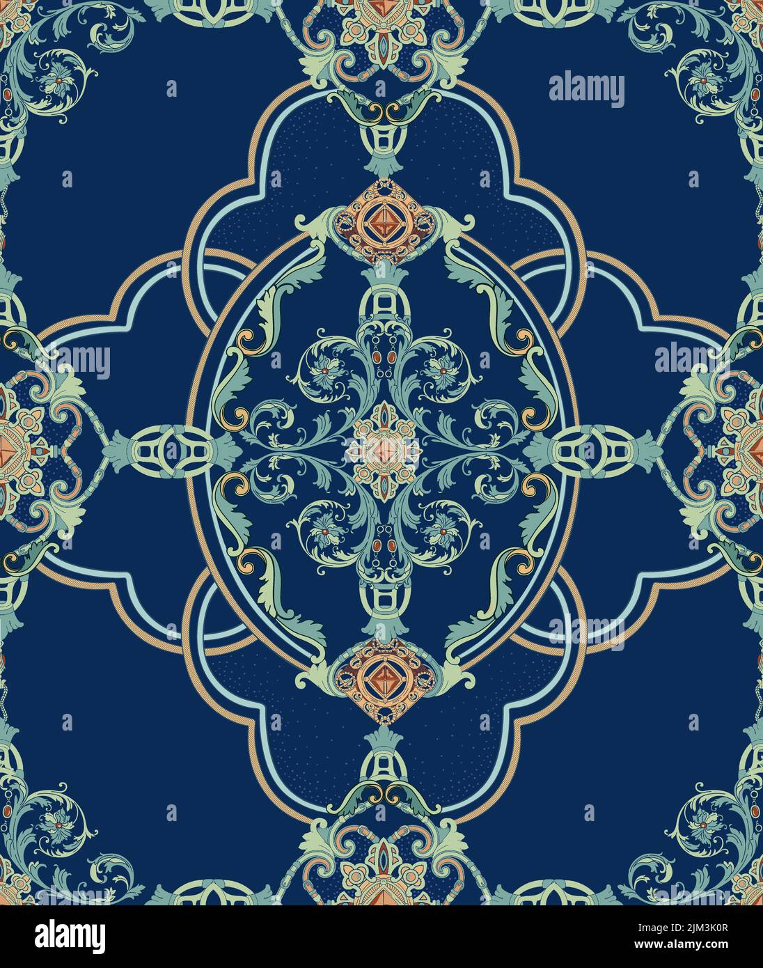 a vector art of blue carpet illustration Stock Photo - Alamy